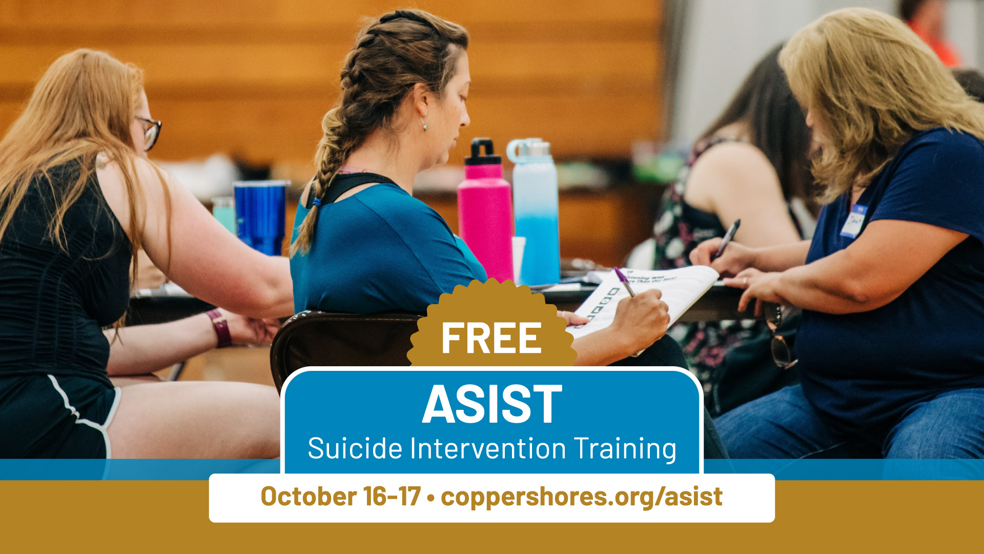 Free suicide intervention training, October 16 & 17, 2025
